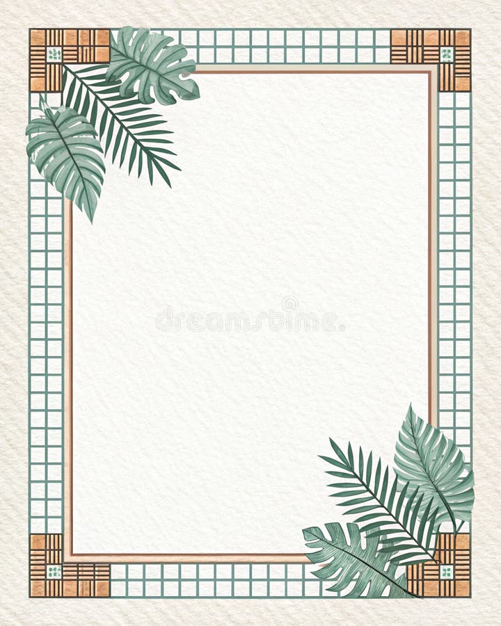 Pixellated Grid Border Paper Texture Digital and Abstract Stock ...