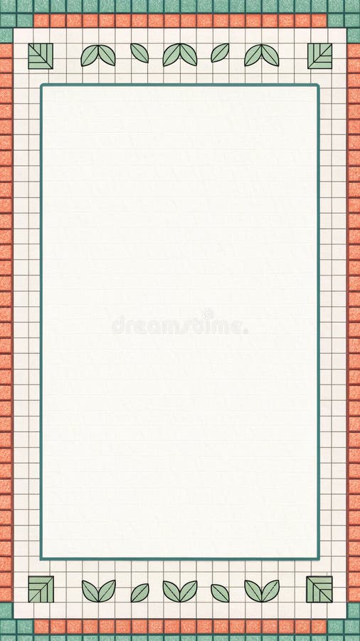 Pixellated Grid Border Paper Texture Digital and Abstract Stock ...