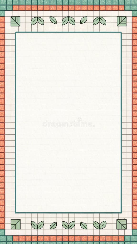 Pixellated Grid Border Paper Texture Digital and Abstract Stock ...