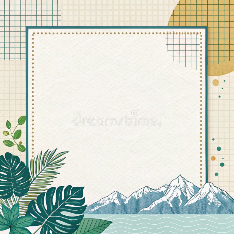 Pixellated Grid Border Paper Texture Digital and Abstract Stock ...