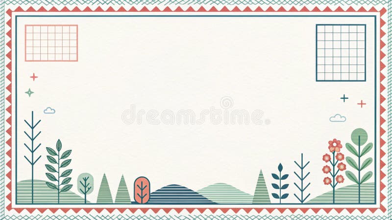 Pixellated Grid Border Paper Texture Digital and Abstract Stock ...