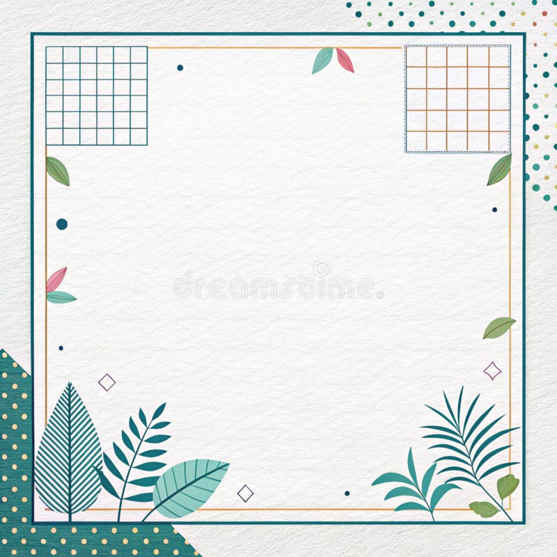 Pixellated Grid Border Paper Texture Digital and Abstract Stock ...