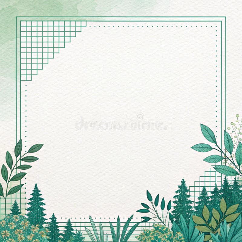 Pixellated Grid Border Paper Texture Digital and Abstract Stock ...