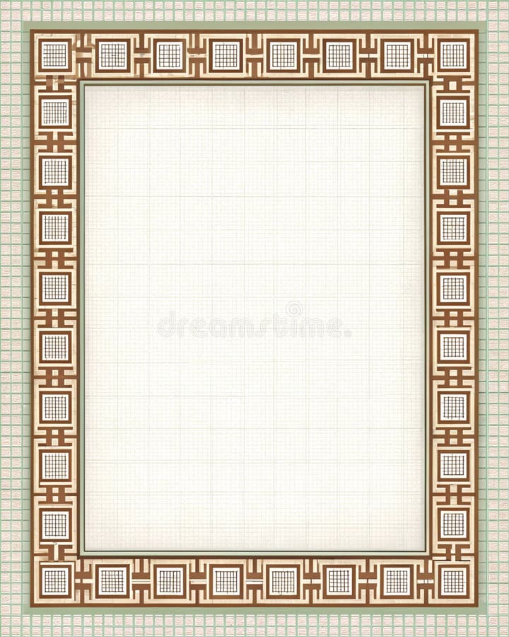 Pixellated Grid Border Paper Texture Digital and Abstract Stock ...