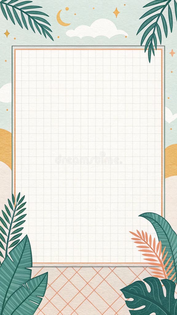 Pixellated Grid Border Paper Texture Digital and Abstract Stock ...