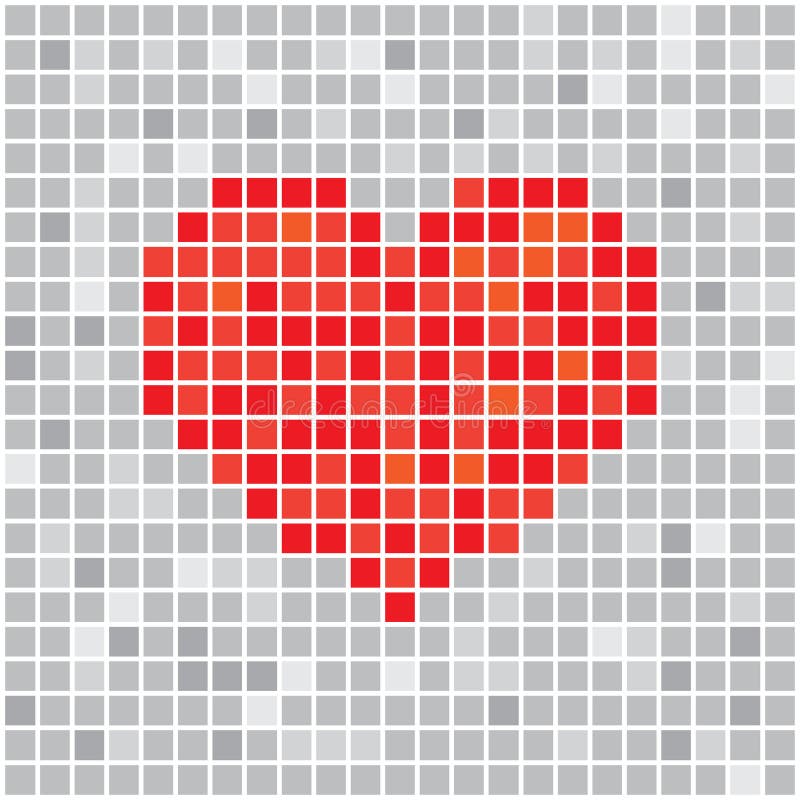 Tile Heart Background stock vector. Illustration of holiday - 36593402