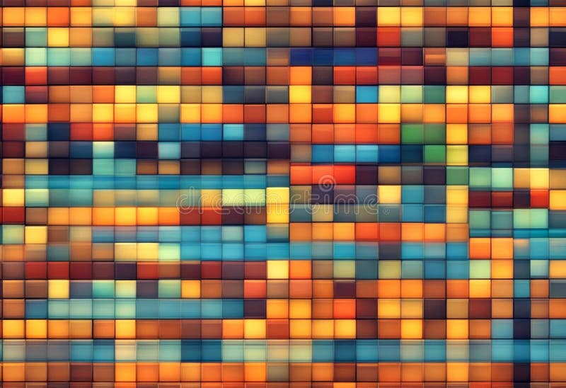 Pixels Background Digital Texture Pattern Seamless Bit Retro Stock ...