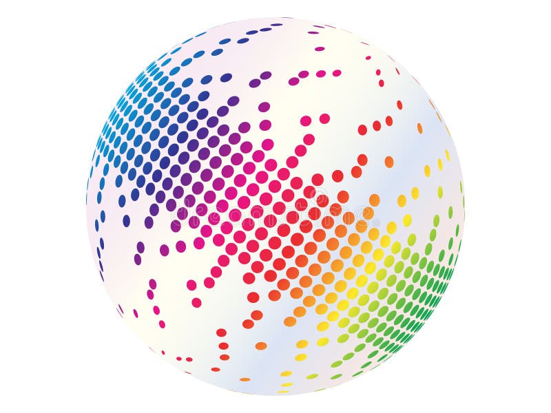Pixels on ball stock vector. Illustration of audio, palette - 8798034