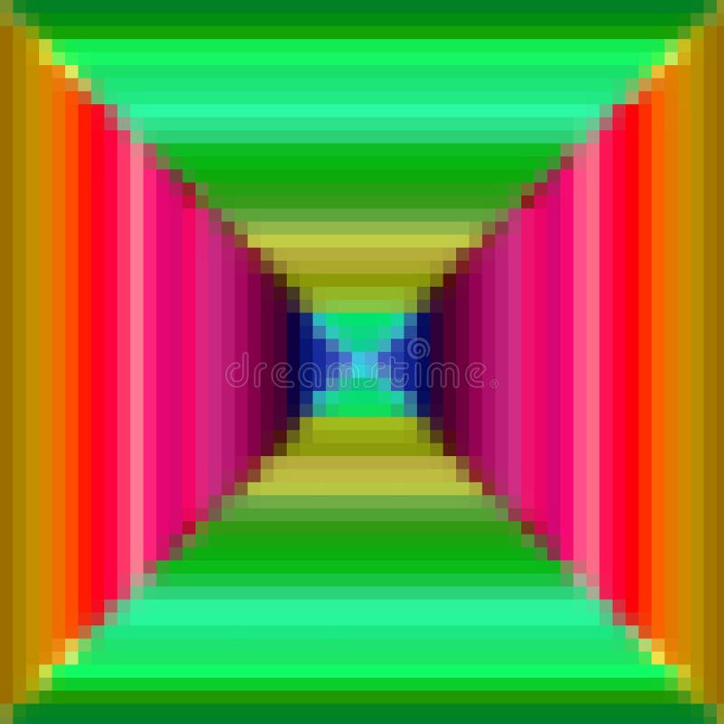 Pixels Colorful Squares Pattern Stock Illustration - Illustration of ...