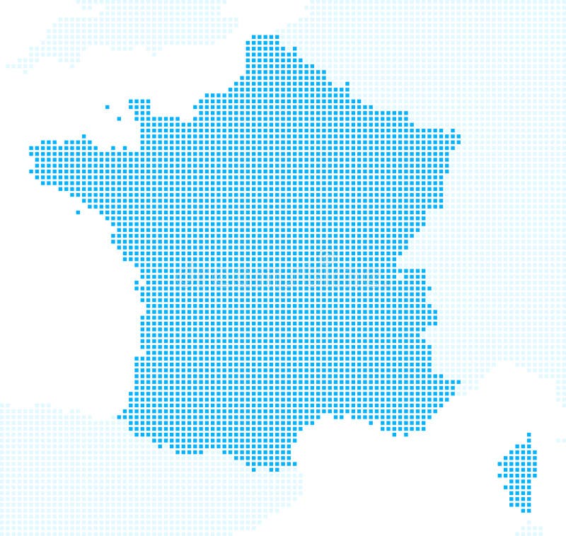 Pixels France map stock vector. Illustration of electronics - 48902997