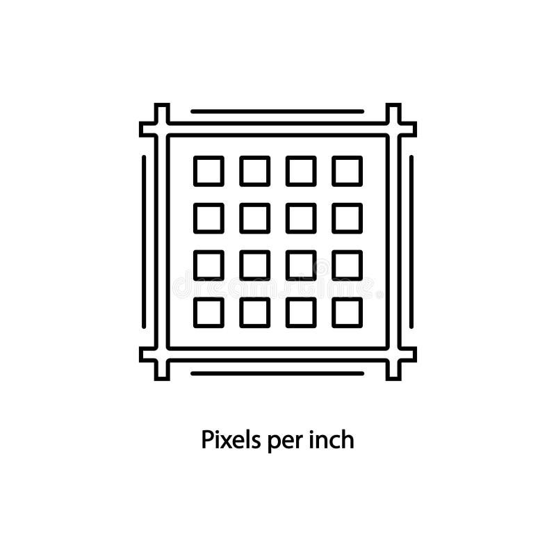 Pixels Per Inch Icon from Technology Outline Collection. Thin Line ...