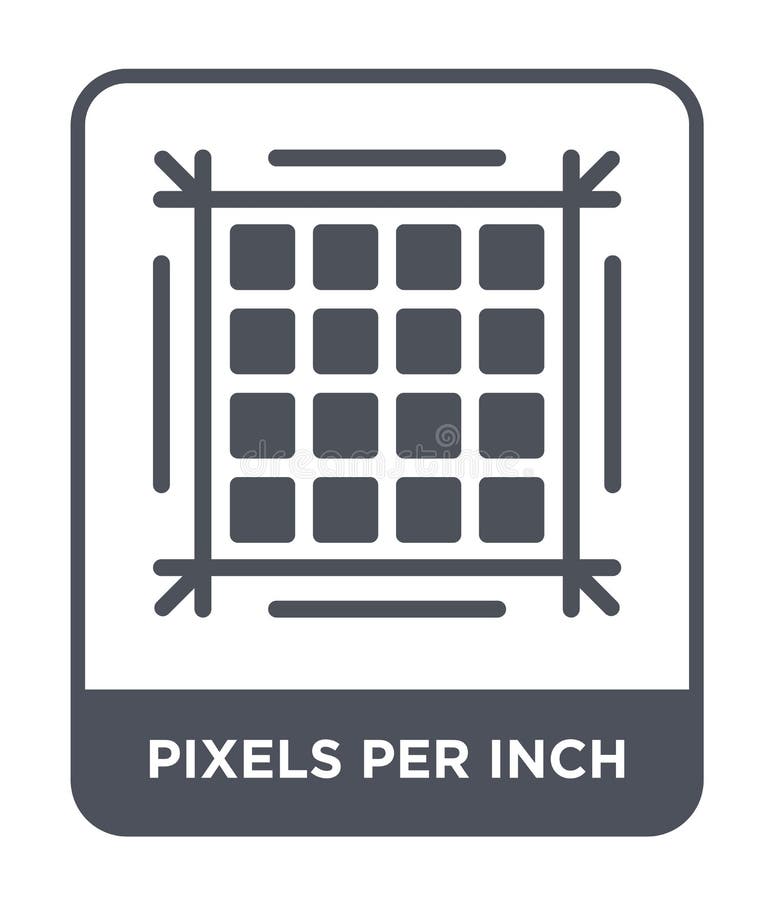 Pixels Per Inch Icon in Trendy Design Style. Pixels Per Inch Icon ...