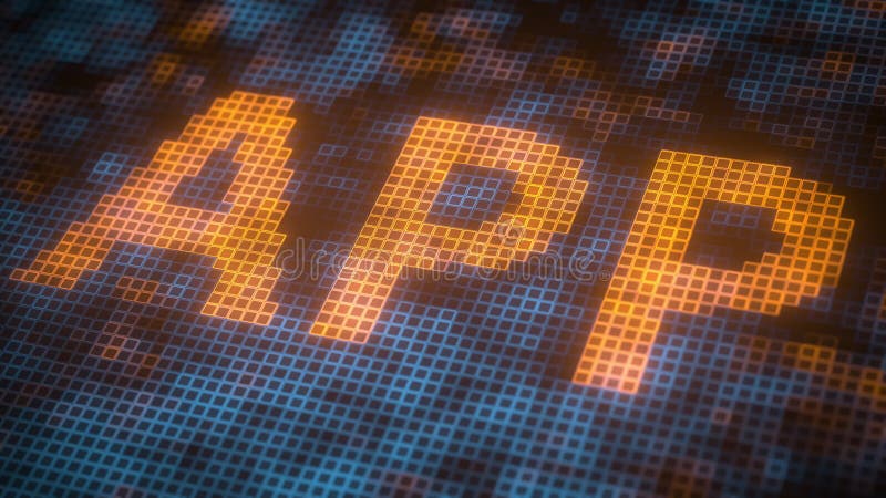 Pixels on the Screen Compose VR Text. 3D Animation Stock Video - Video ...