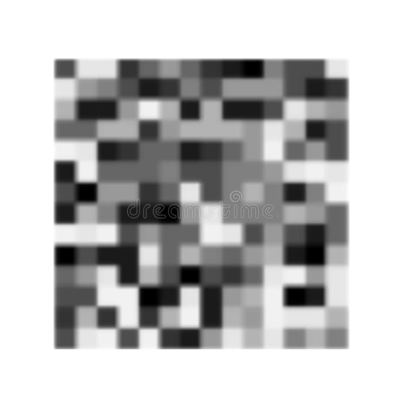 Schwarzer Zensor-Pixelbalken Isoliert Auf Weißem Hintergrund ...