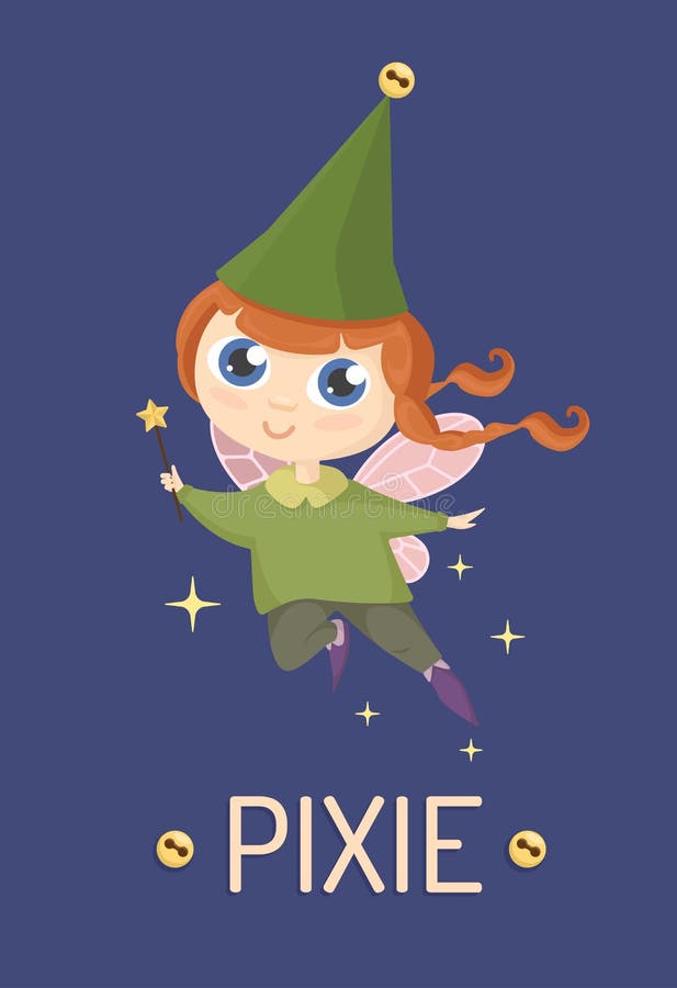 Pixie stock illustration. Illustration of little, angel - 98382705
