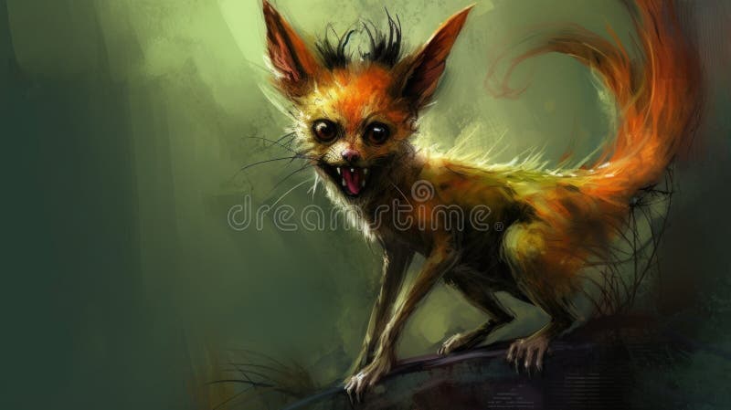 Pixie S Rage: a Digital Art Masterpiece Stock Illustration ...