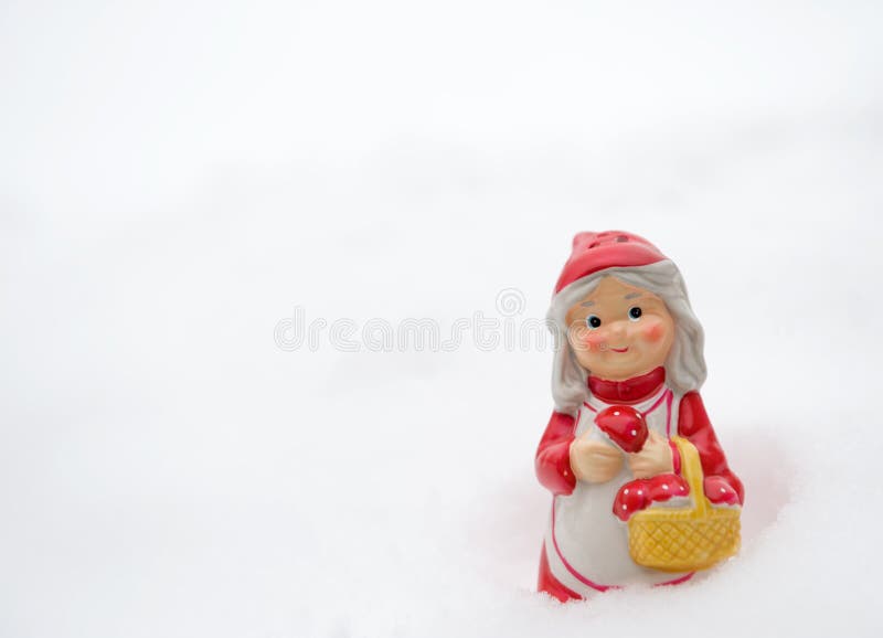 Pixie in the snow stock image. Image of helper, holidays - 22217823