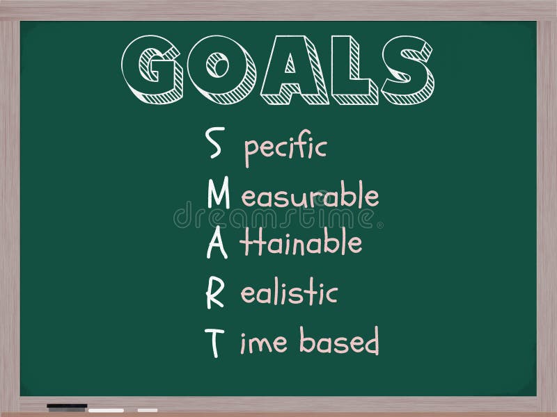 Pizarra Elegante De Las Metas Stock de ilustración - Ilustración de ...