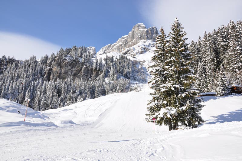 Pizol, Switzerland stock photo. Image of resort, snowdrift - 14792946