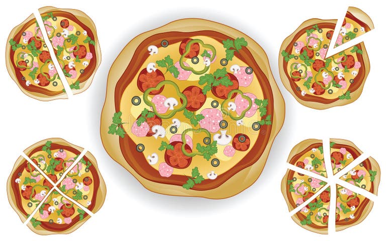 Half Pizza Stock Illustrations – 915 Half Pizza Stock Illustrations ...