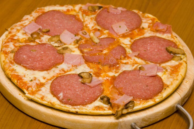 Pizza stock image. Image of dinner, sauce, cheese, tomato - 1741929