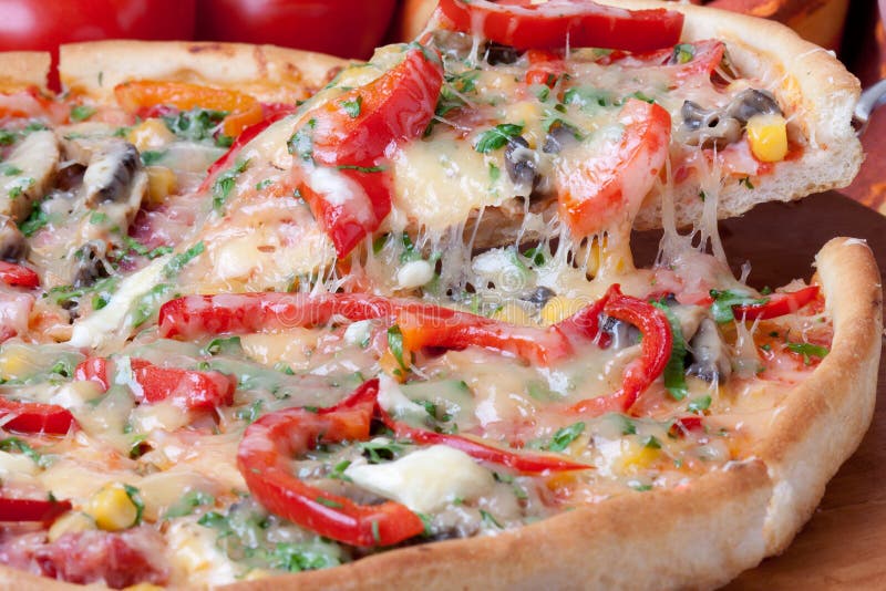 Yummy pizza stock photo. Image of food, pizza, olives - 4341300