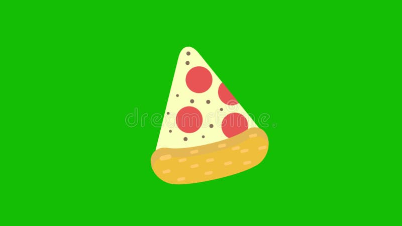 Pizza Animated on Green Screen Stock Footage - Video of bake, share ...