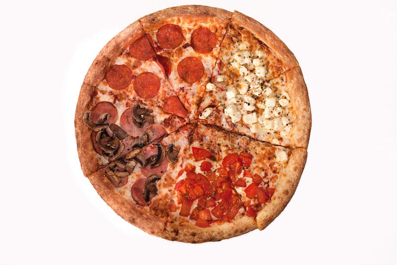 Pizza in assortment stock photo. Image of mushrooms - 147269210