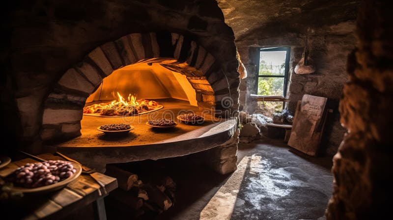 Stone Pizza Oven Stock Illustrations – 598 Stone Pizza Oven Stock ...