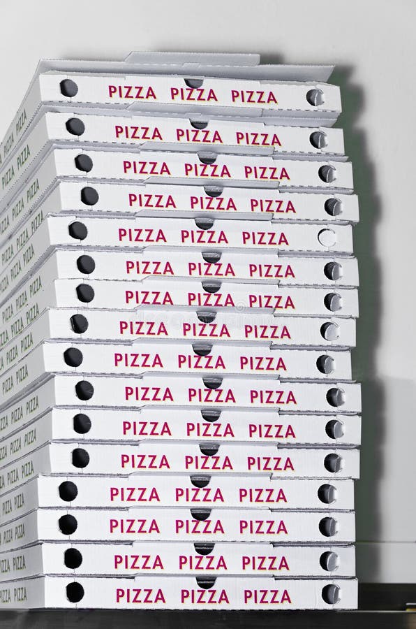 Pizza box stock image. Image of food, stacked, away, boxes - 50093889