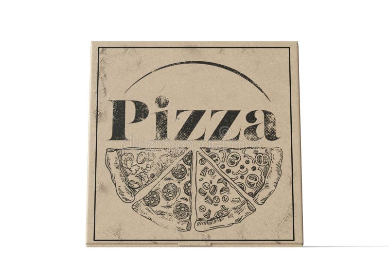 Pizza Box stock illustration. Illustration of eatery - 390298129
