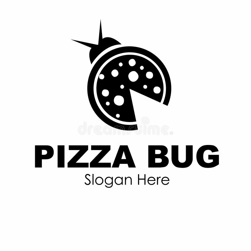 Pizza Bug Logo Design Concept Stock Illustration - Illustration of icon ...