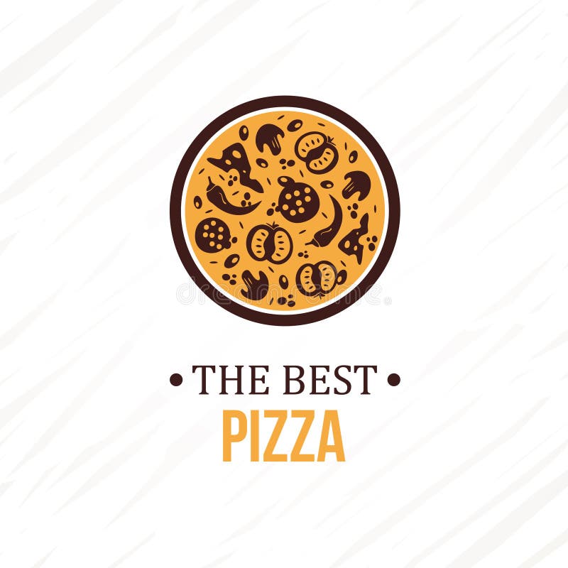 Set of Stylized Pizza stock vector. Illustration of artistic - 36243998