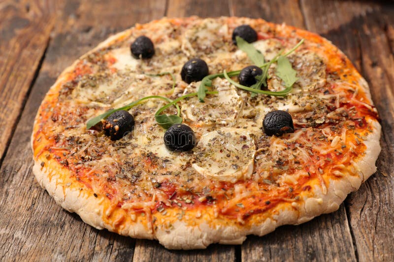 Classic pizza stock image. Image of italian, gastronomy - 109834901