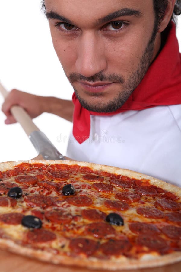 Pizza Chef stock photo. Image of dough, food, handling - 2506680