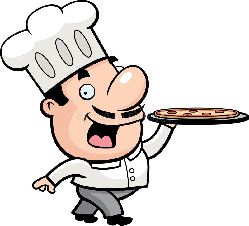 Italian Pizza Chef stock illustration. Illustration of meatballs - 26533229