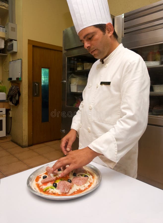 Pizza Chef stock image. Image of meal, work, italian, restaurant - 9638427