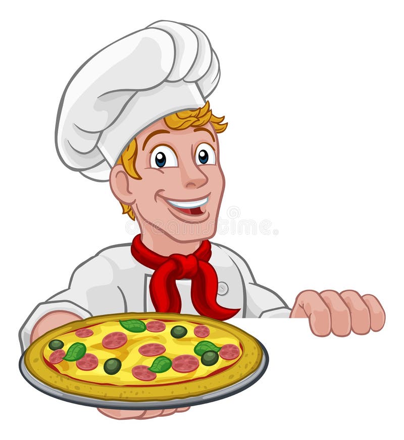 Cartoon Illustration Man Over Eating Pizza Stock Illustrations – 13 ...