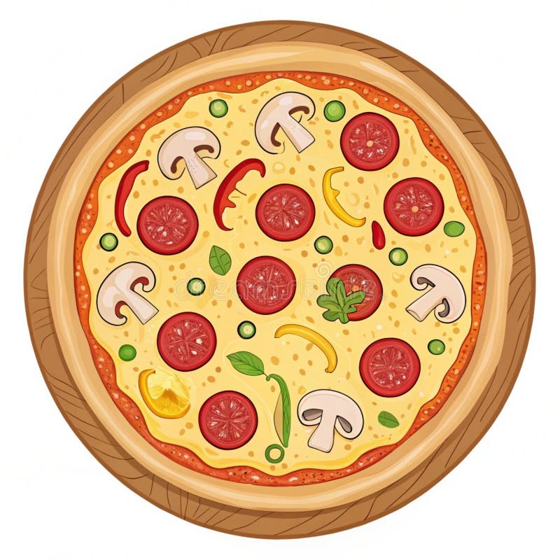 Pizza Clipart Vector Design Illustration DESIGN VECTOR GRAPHICS Stock ...