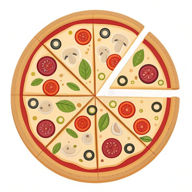Pizza Clipart Vector Design Illustration DESIGN VECTOR GRAPHICS Stock ...