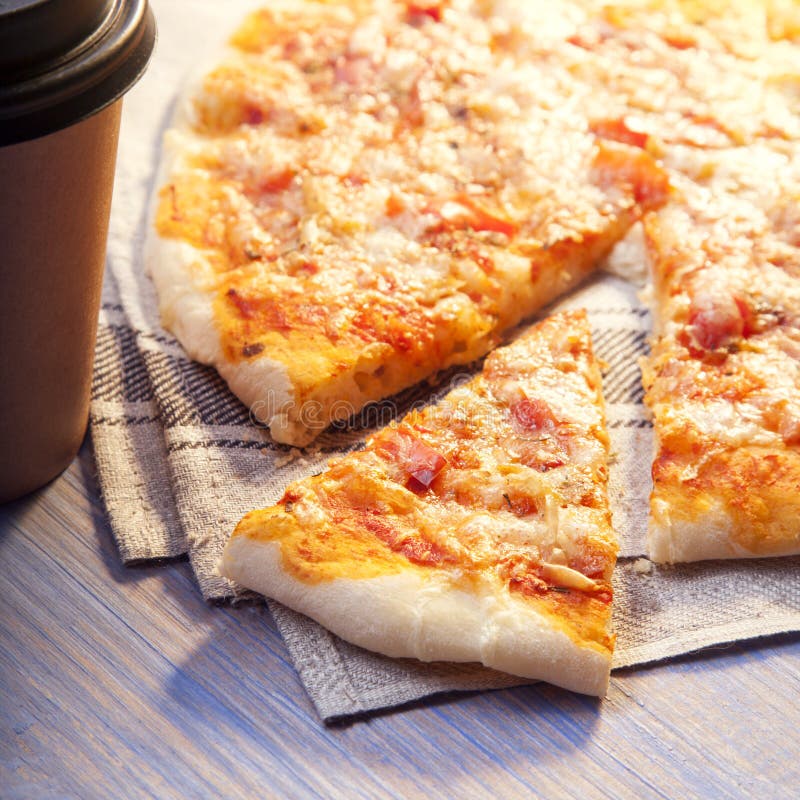 Pizza coffee and book stock image. Image of food, chocolate - 37000797