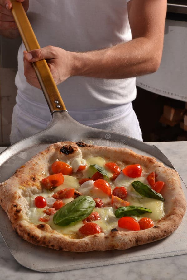 Pizza stock photo. Image of chef, sauce, italian, profession - 49833118