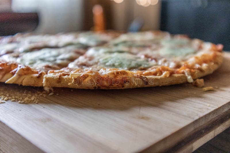 Pizza Crust in Focus stock photo. Image of fish, cuisine - 186197426