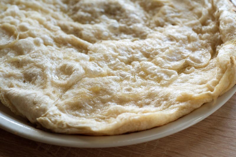 Pizza Crust from a Neapolitan Oven, Dough Long Fermentation Stock Photo ...