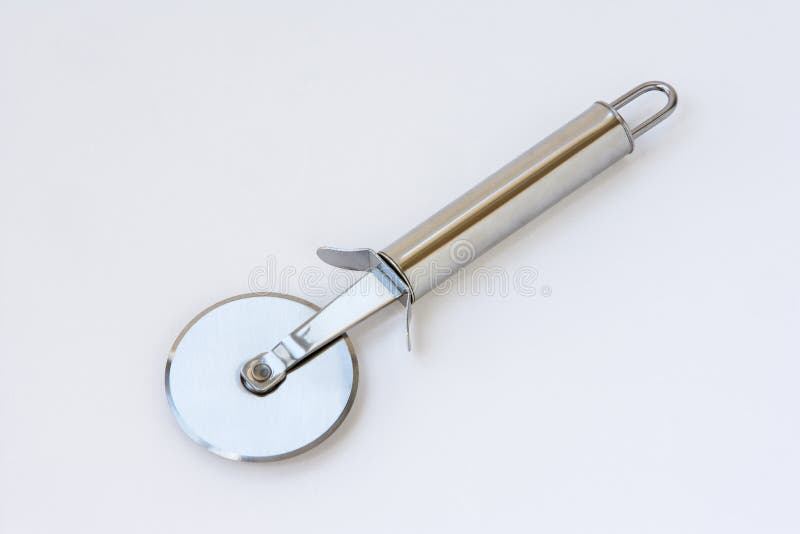 Pizza cutter stock photo. Image of pieces, hold, tool - 10710252