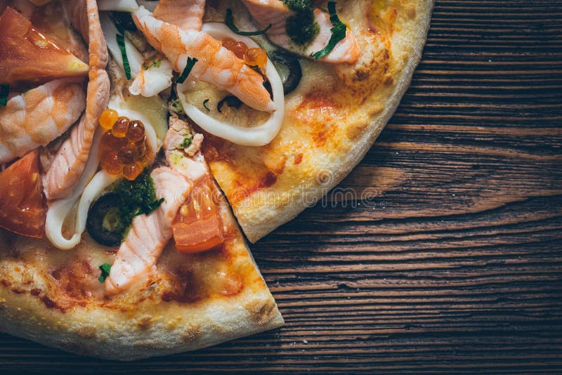 Pizza Delicious and Fast Food Stock Image - Image of cheese, delicious ...