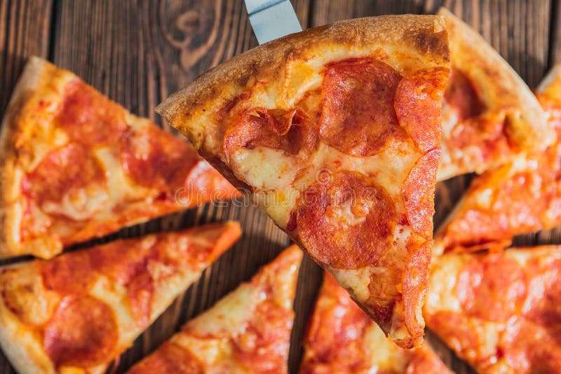 Pizza Delicious and Fast Food Stock Image - Image of food, mozzarella ...