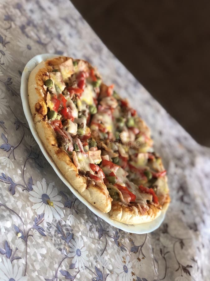 Pizza stock photo. Image of yummy, delicious, pizza - 190007300