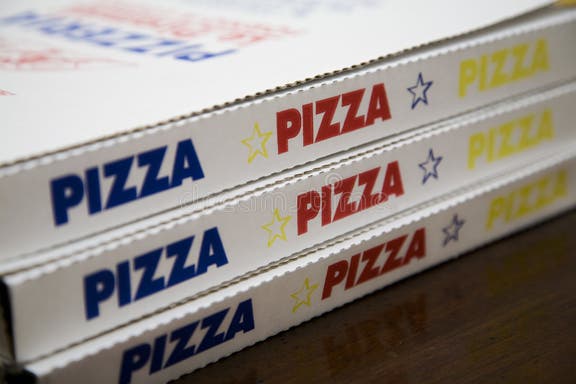 Pizza Delivery Boxes stock photo. Image of italian, pizza - 1614588