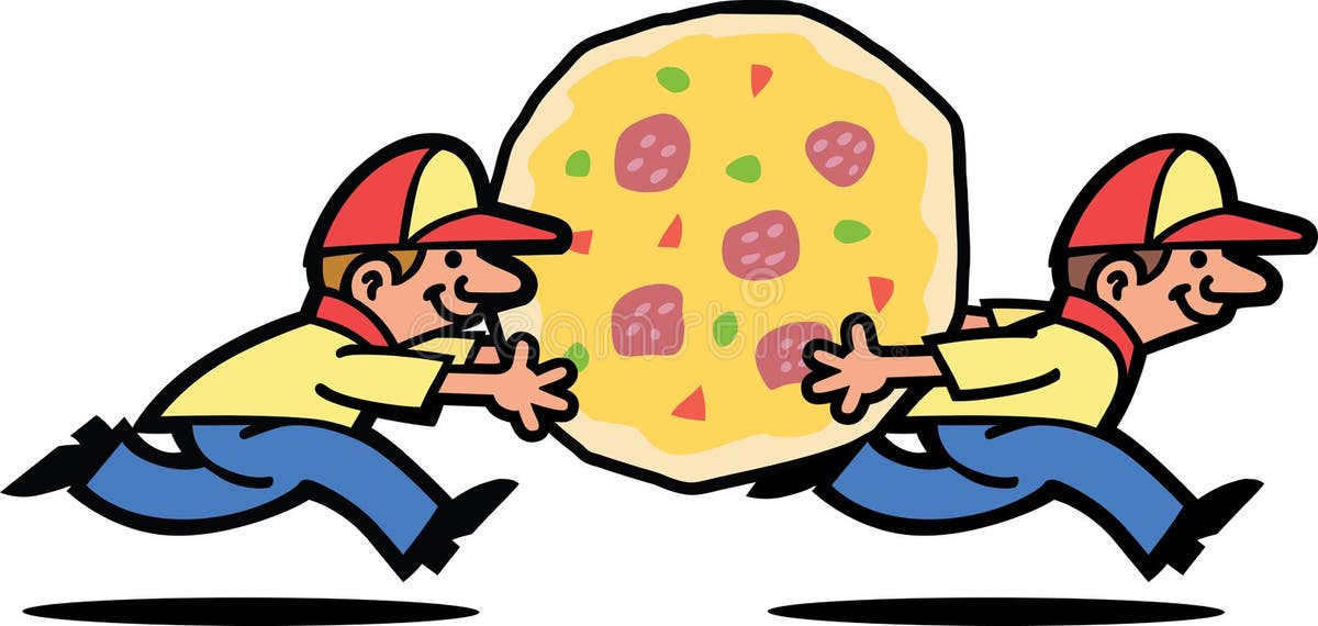 Running Pizza Stock Illustrations – 472 Running Pizza Stock ...